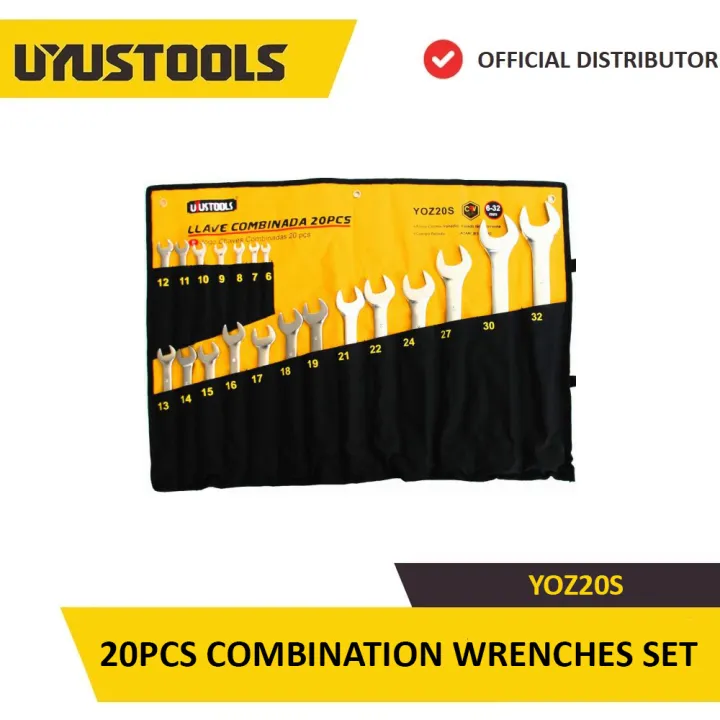 Set Of 20 Pcs Of Combination Wrenches - Crown - 6,7,8,9,10,11,12,13,14 ...