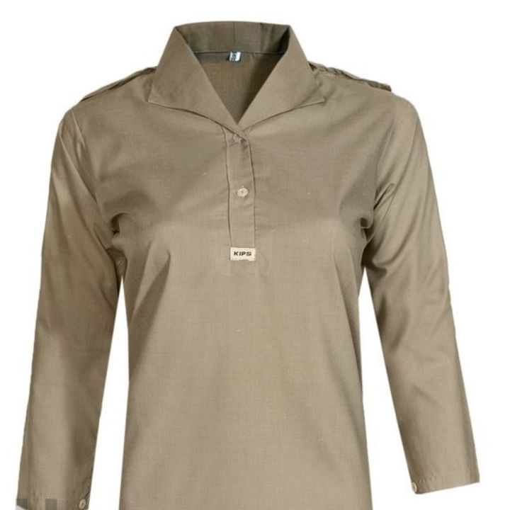 KIPS School College Uniform Shirt for Girls Khaki suit | Daraz.pk