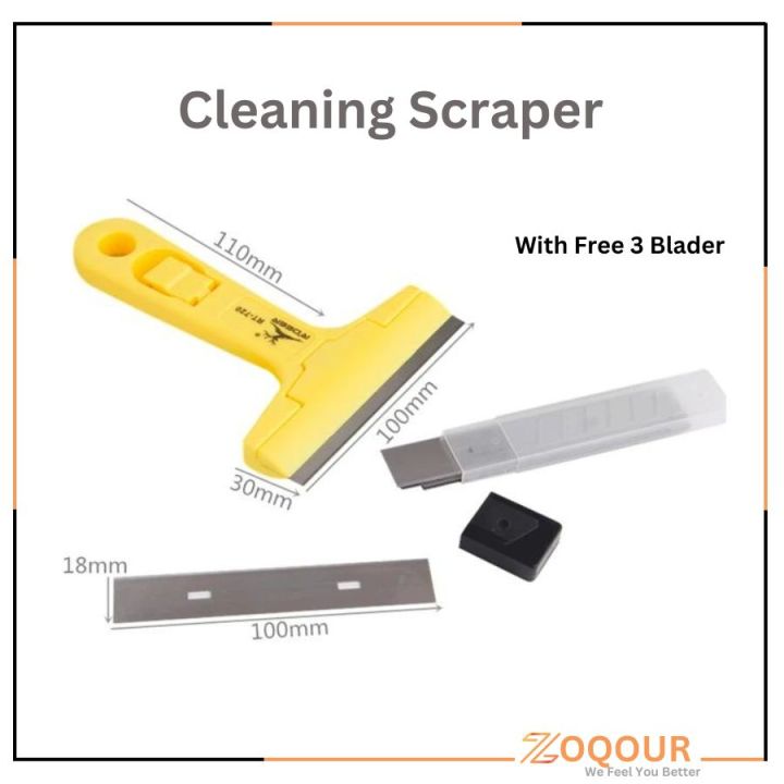 Portable 100mm Glass Floor Tiles Floor Scraper with FREE BLADES | Daraz.pk