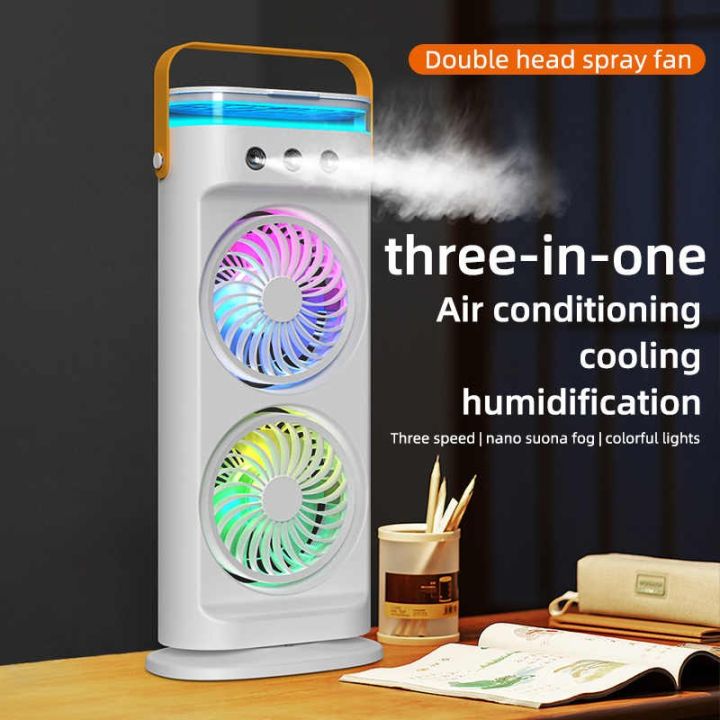 RN Double-Ended Spray Fan || Three Hole Head Cooling Fan || Portable ...