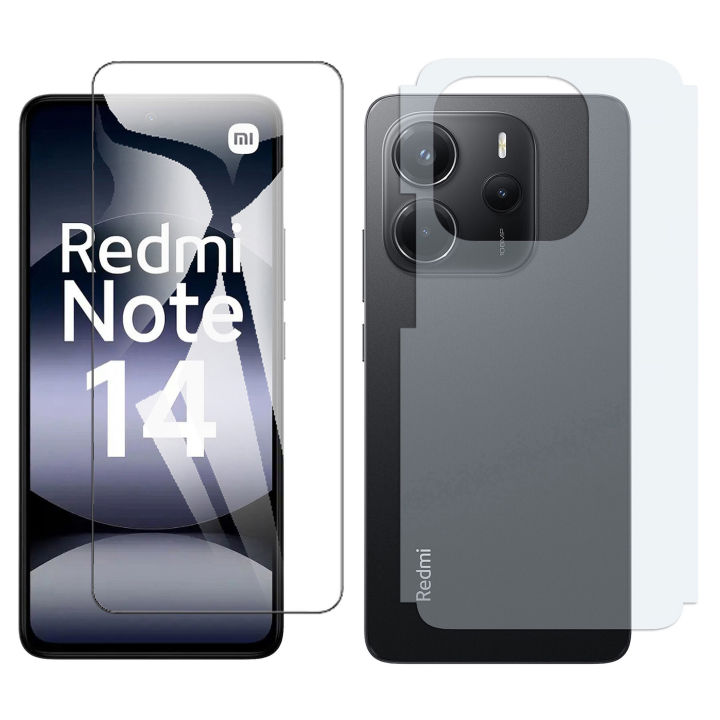 Xiaomi Redmi Note 14 Polish Glass Tempered Screen Protector Strong ...