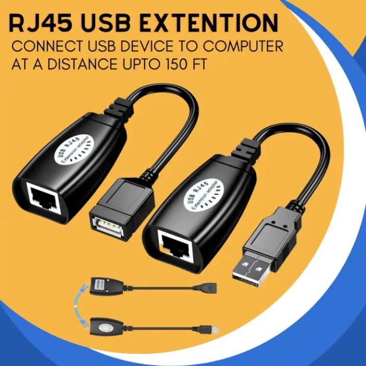 USB Extender 150ft Using RJ45 LAN Cable | Daraz.pk