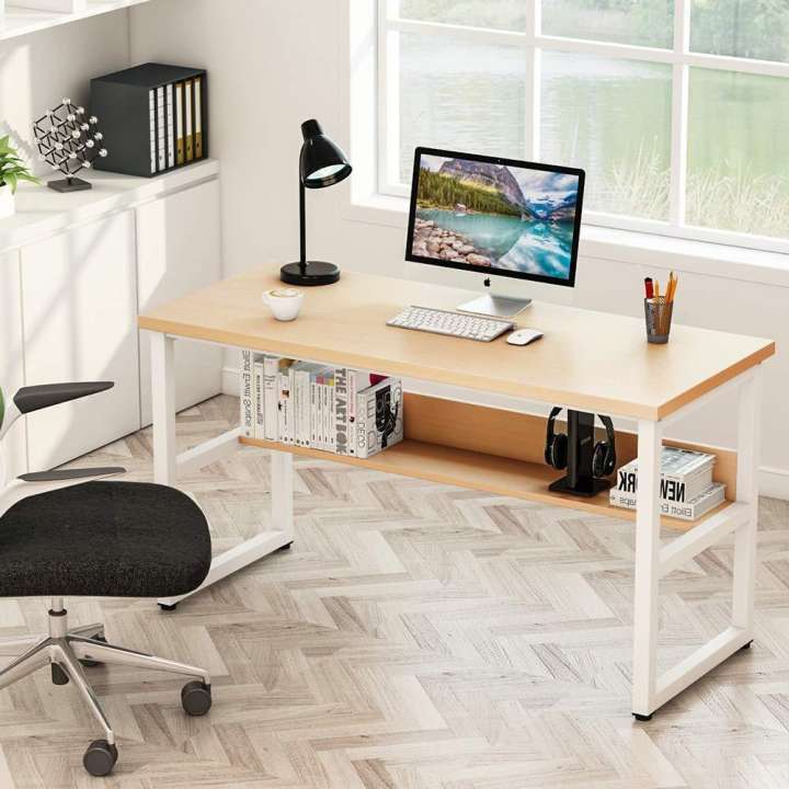 Computer Desk, Composite Wood Board, Modern Home Office Desk ...