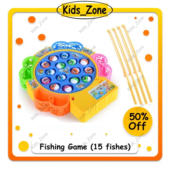 Electric Fishing Rod Game - Musical Electric Fishing Toy for KIDS ...