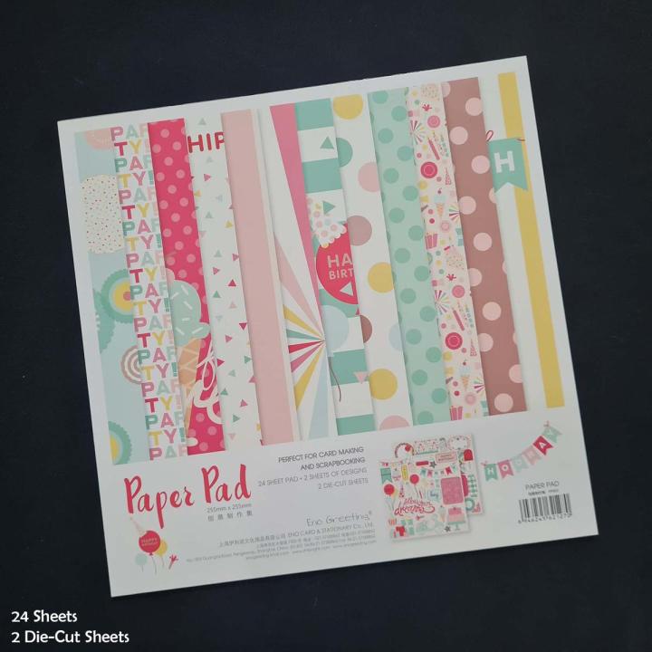 24pcs /10x10 inch Pattern paper/craft Paper Pack Scrapbooking | Daraz.pk