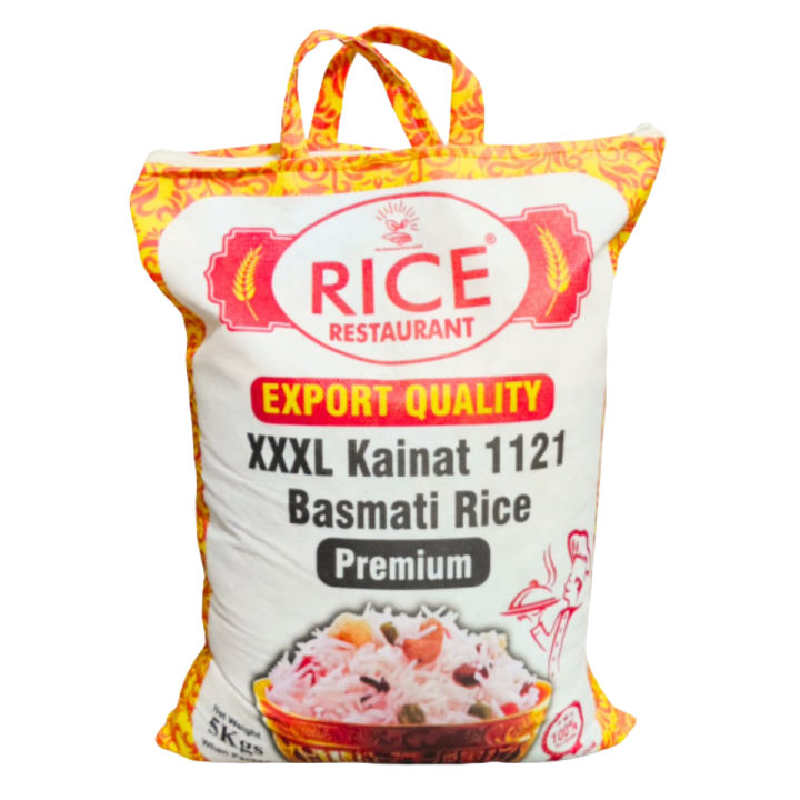 Kainat Basmati Steam Rice 1121_ New Kainat Rice _5kg | Daraz.pk