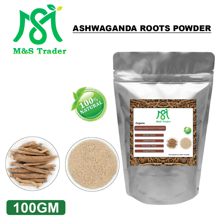 100% Organic Natural Fine Roots Powder | Asgand Powder - 100 GM | Daraz.pk
