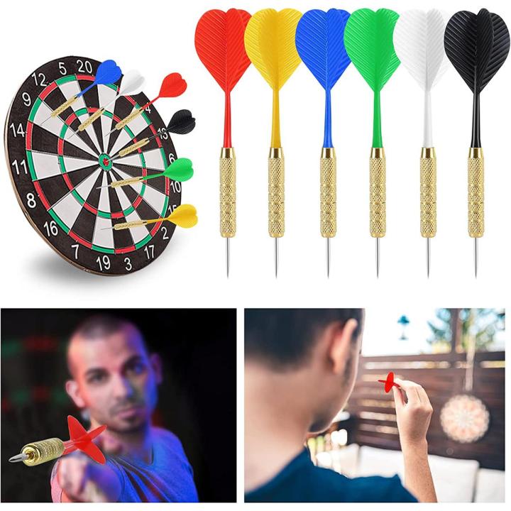 High Tensile Round-Wire System, Dart Board Set Includes 6 Steel Tip ...