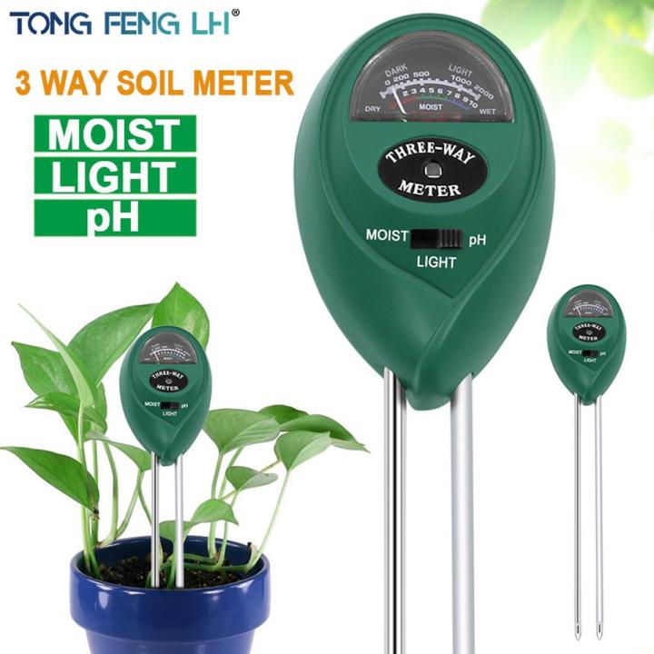 【HOT】 Digital Tester 3 In1 Soil Moisture Sunlight PH Meter Tester For ...