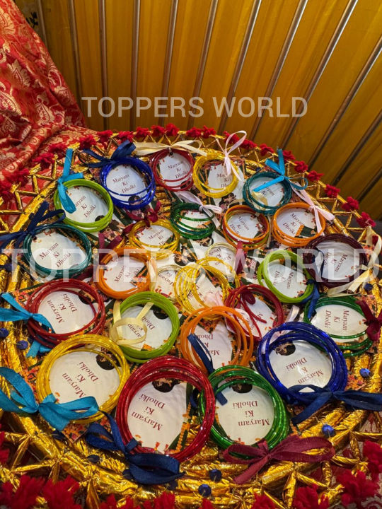 Customized Bangles Cards (12 Pcs )/Mehndi Favor Cards /Wedding Favor ...