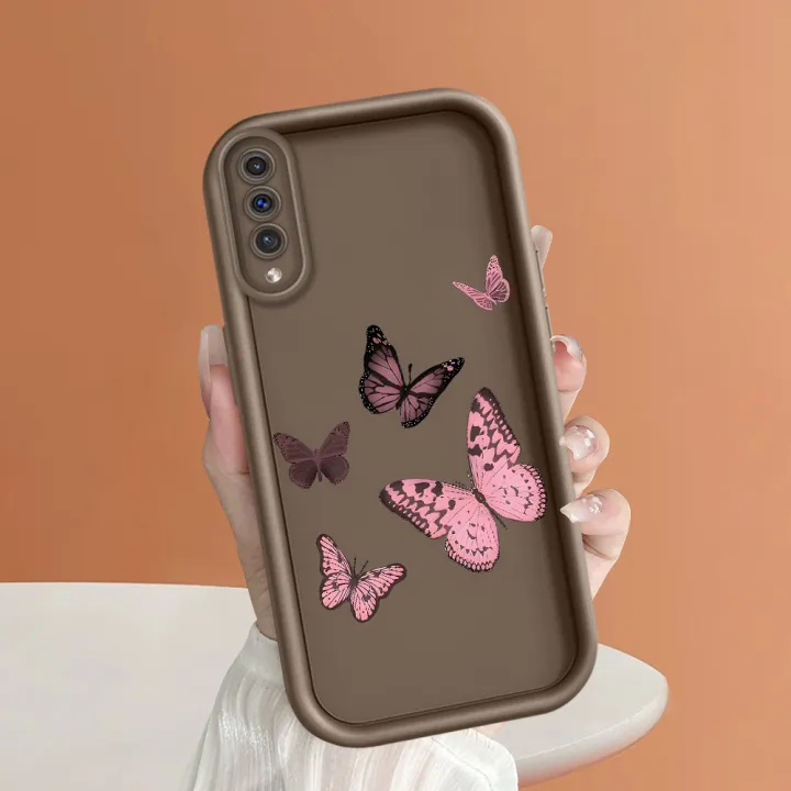 For Samsung A50 A50S A30S Back Cover Five butterflies Pattern Mobile ...