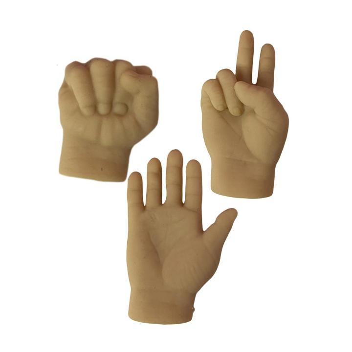Nerhorer- Tiny Finger Hand Mini Finger Hand Toy Set Stretchable Rock ...