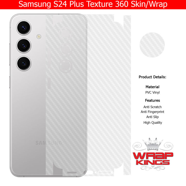 Samsung Galaxy S24 Plus Skin/Wrap 360 Protection Sheet/ Carbon fiber ...