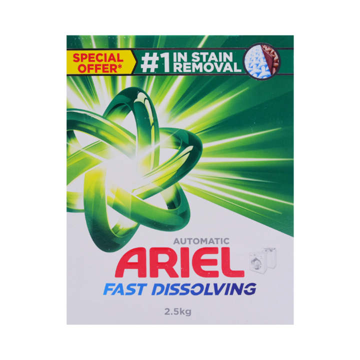 ARIEL WASHING POWDER FAST DISSOLVING GREEN 2.5 KG | Daraz.pk