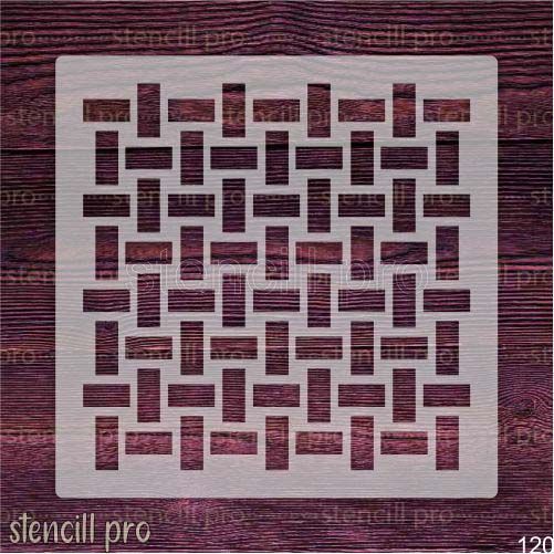Basket Weave Pattern Stencil for Painting on Wood, Floor, Wall, Tile ...