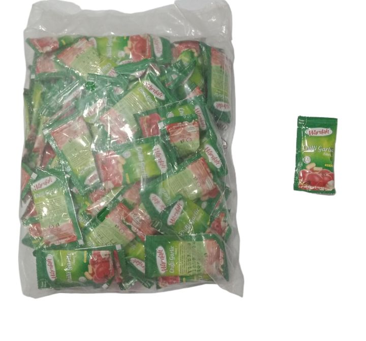 Wardah Chilli Garlic Sauce Sachet Pack of 100 Pieces Best For Bulk ...