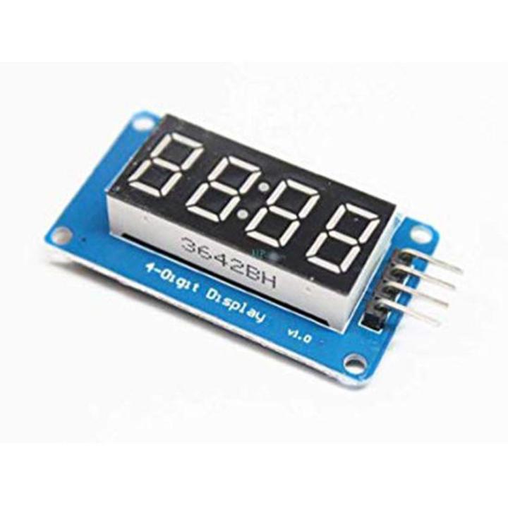 4 Bits TM1637 Red Digital Tube LED Module for Arduino | Daraz.pk