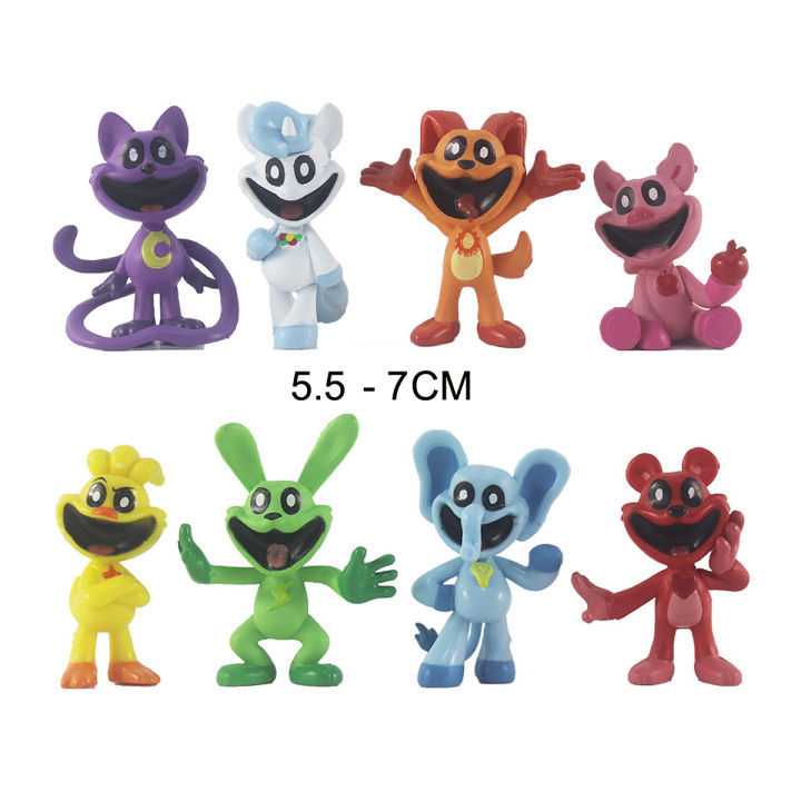RKcode Game Figures 6cm PVC Model Smile Critter Figuras Model Toys set ...