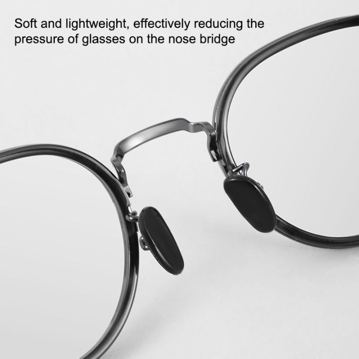 5 Pair Pure Silicone Nose Pads Screw-In Nose Pad For Eyeglasses Glass ...