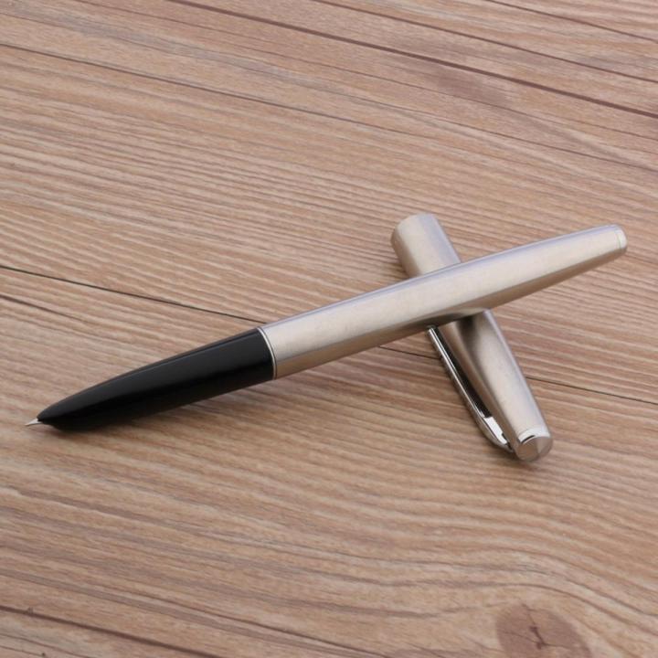 JINHAO stainless steel 911 Silver Trim F Fountain Pen School Office ...