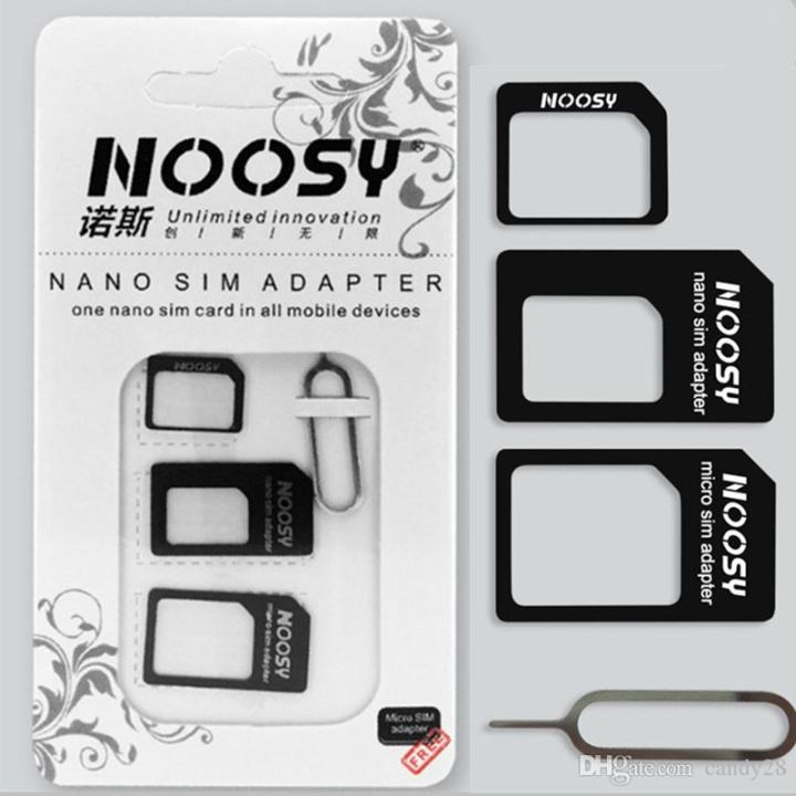 Nano SIM Adapter - Noosy - Ejector Pin + Micro + Nano + Large SIM ...