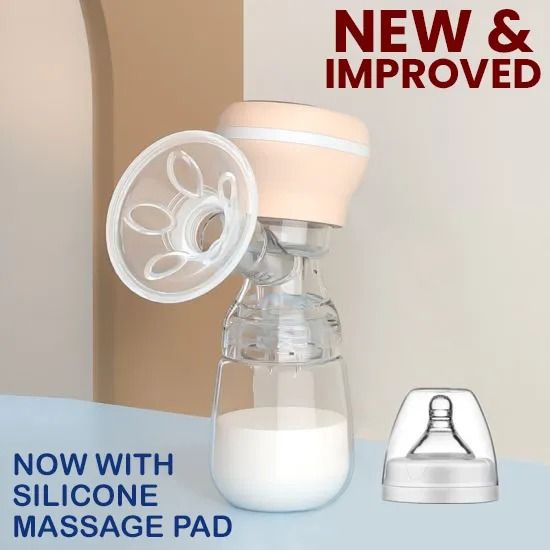 Wireless Electric Breast Pump – Rechargeable Silent Breastfeeding Pump ...