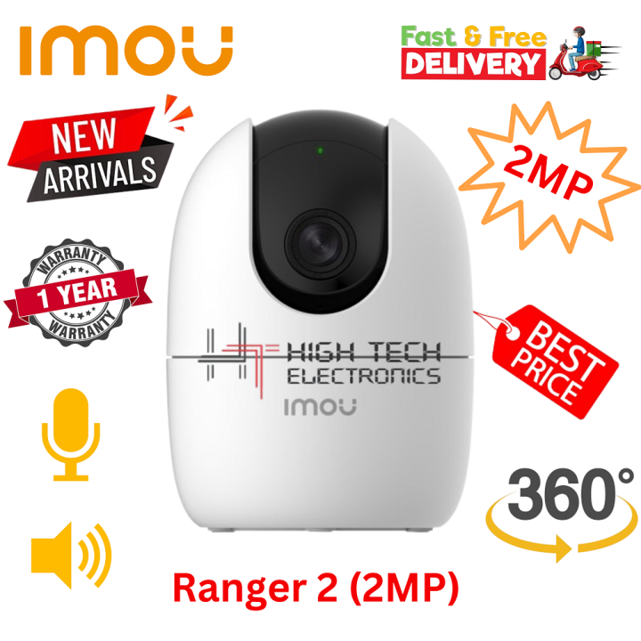 IMOU Ranger 2 2MP Indoor 360° Smart Home Security / Baby Monitoring ...