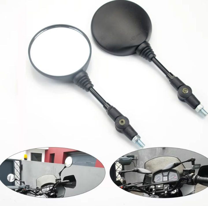Motorcycle Folding mirrors Round shape adjustable side view mirrors (SM ...