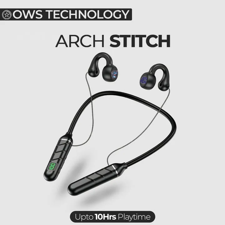 ARCH Stitch – Smart Digital Display Wireless Neckband | Lightweight ...
