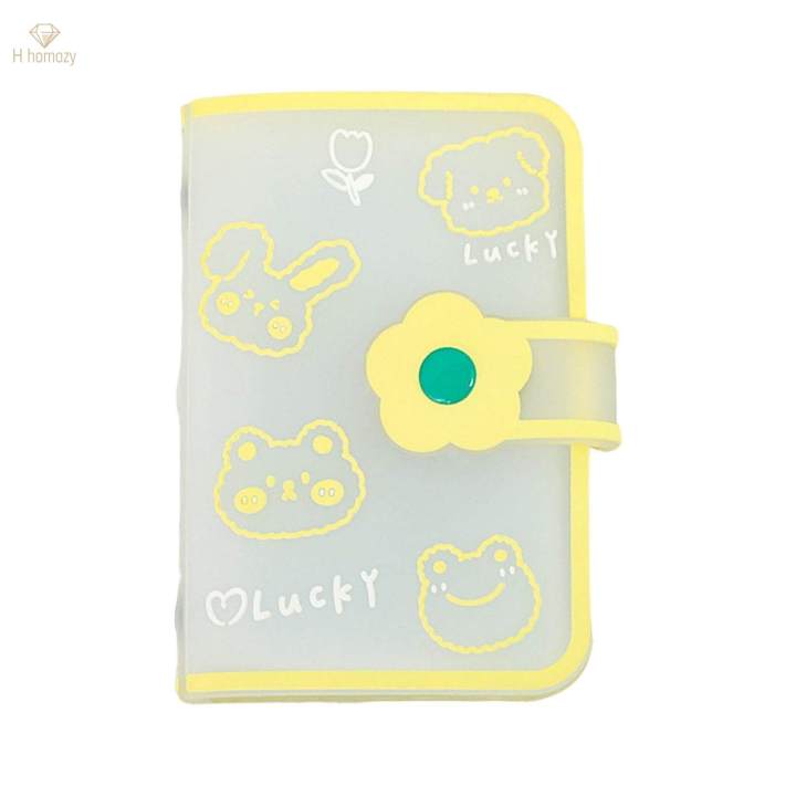 Mini PU Leather Credit Card Holder Binder Pockets Picture Album ...
