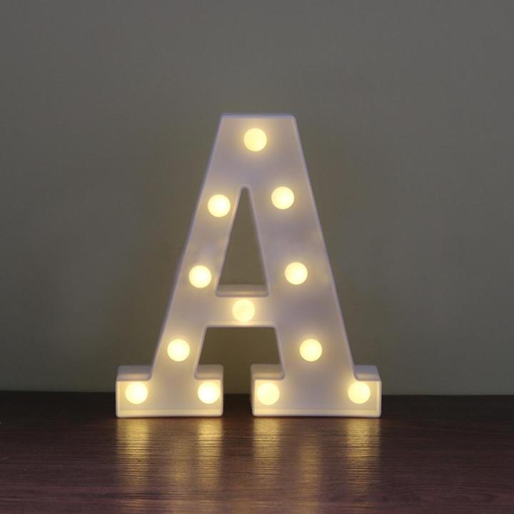LED Marquee Letter Character Lights A - Z Alphabet Light Up Sign Decor ...
