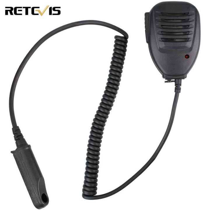 Retevis RT6 Walkie Talkies Speaker Mic Shoulder Mic with 3.5mm Audio ...