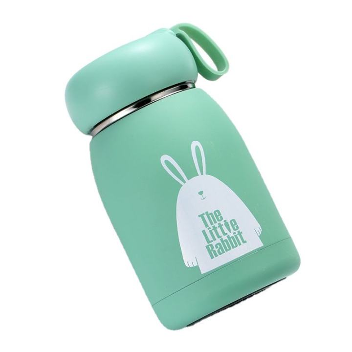 Cute Insulated Water Bottle, 320ml Mini Vacuum Mug Insulated Glass and ...