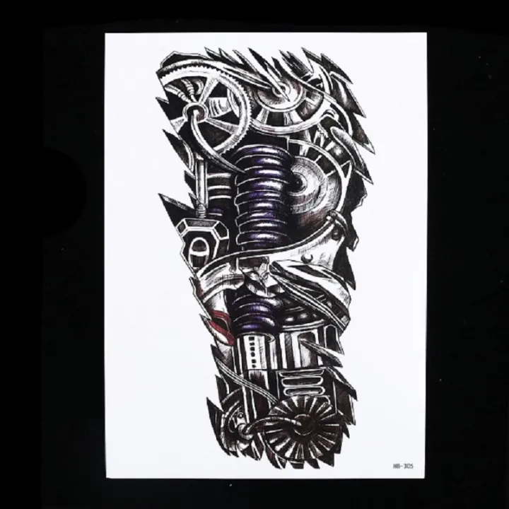 High Quality 3D Robot Machine Pattern Arm Body Temporary Tattoo | Daraz.pk