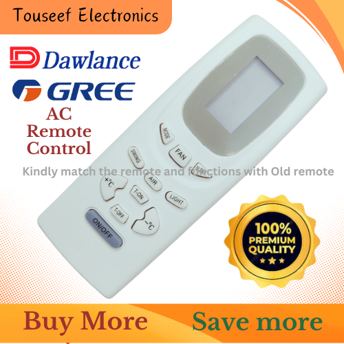 Dawlance / GREE AC Remote Control | Daraz.pk