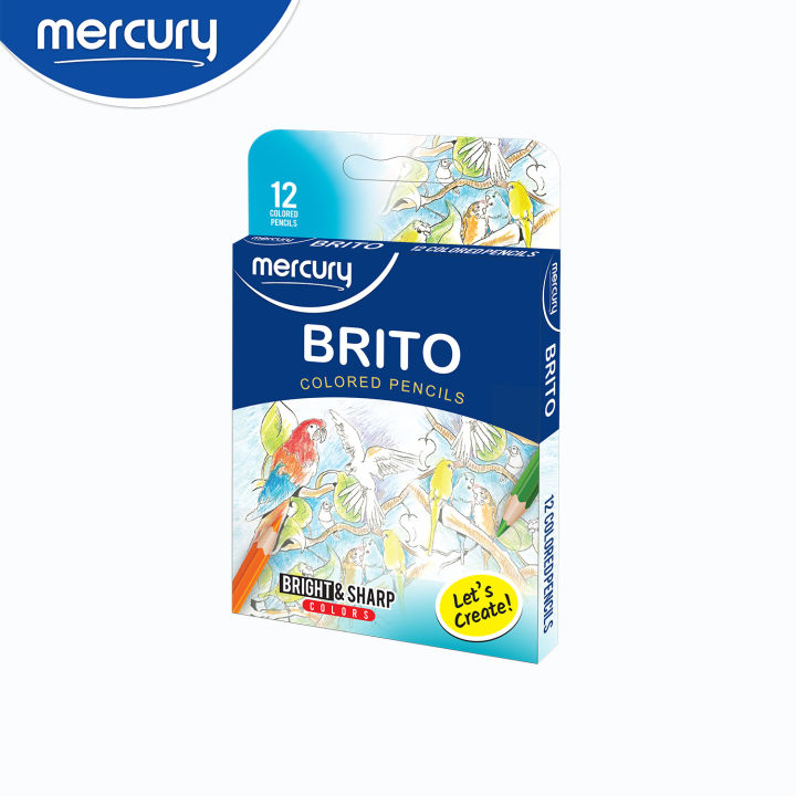 Mercury BRITO Color Lead 12 Colors Set (Half Size) Box Pack | Daraz.pk