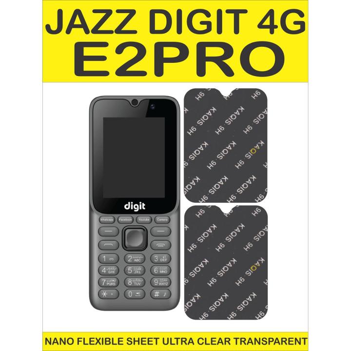 JAZZ DIGIT 4G E2 PRO FRONT NANO PROTECTOR THICK SHEET FLEXIBLE ULTRA ...