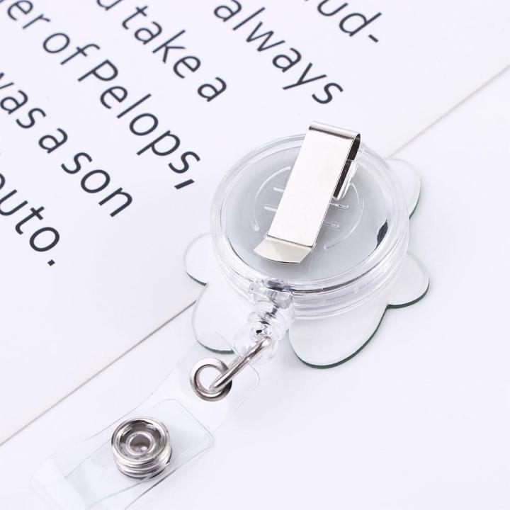 Korea Bears Cartoon Nurse Doctor Acrylic Reel Clip ID Card Clips Badge ...