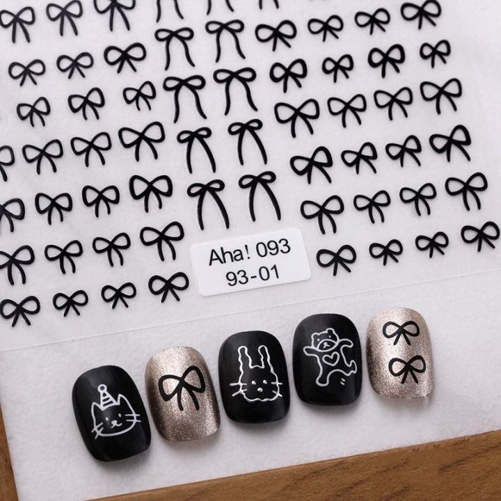 RHS Online Cute Nail Stickers Little Girls Woman Self-Adhesive False ...