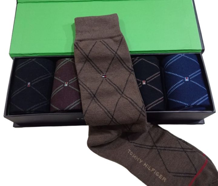 Export Quality Pack of 5 All Season Mens Socks Random Design Socks W ...