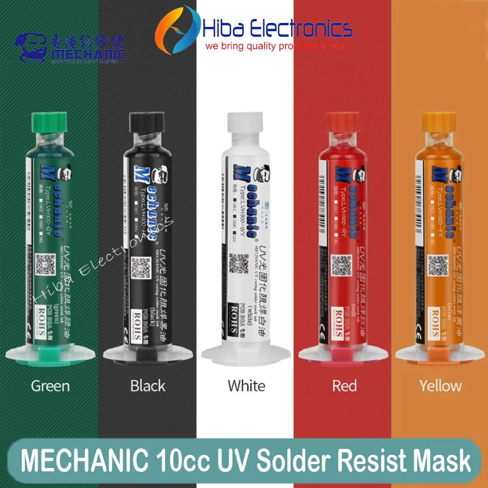 Black Color 10cc Mechanic UV Curing Solder Mask Flux Oil Ink for PCβ ...