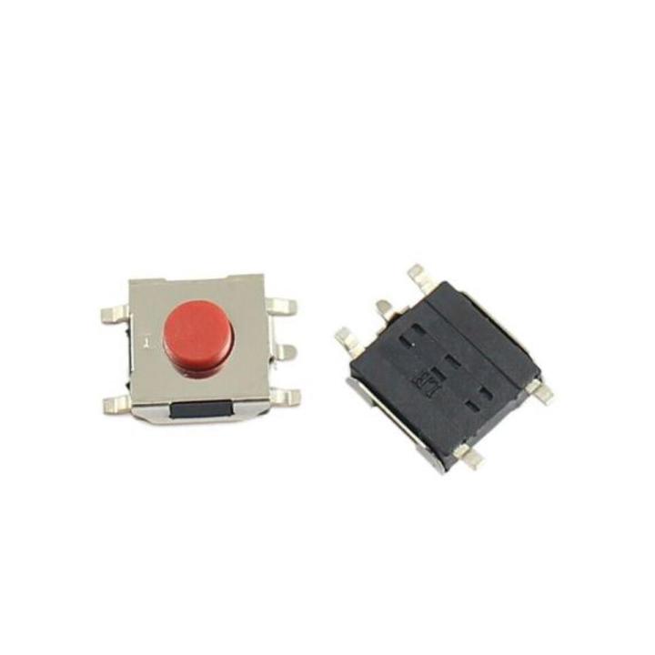 10Pcs Momentary Tactile Tact Red Push Button Switch 5 Pin SMD SMT 6x6x3 ...