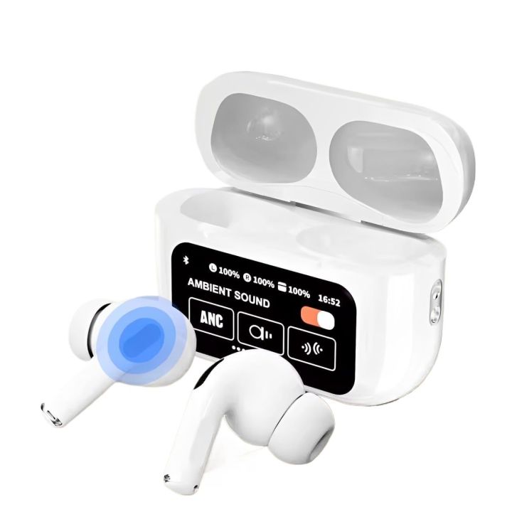 New A9 Pro Airpods ANC/ENC Noise Reduction, Touch Control | Daraz.pk