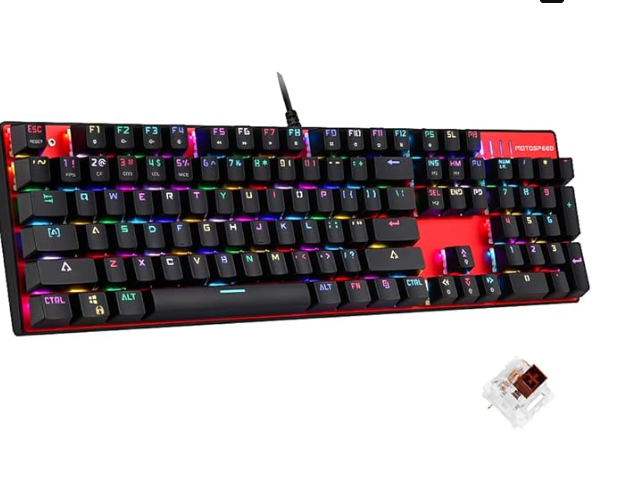 MECHANICAL GAMING KEYBOARD K104 | RGB Backlit Wired Keyboard for PC ...