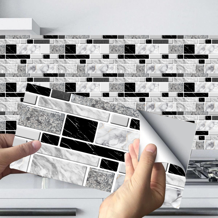 Colorful Self Adhesive Tile Stickers for Kitchen Wall and Home Decor 7 ...