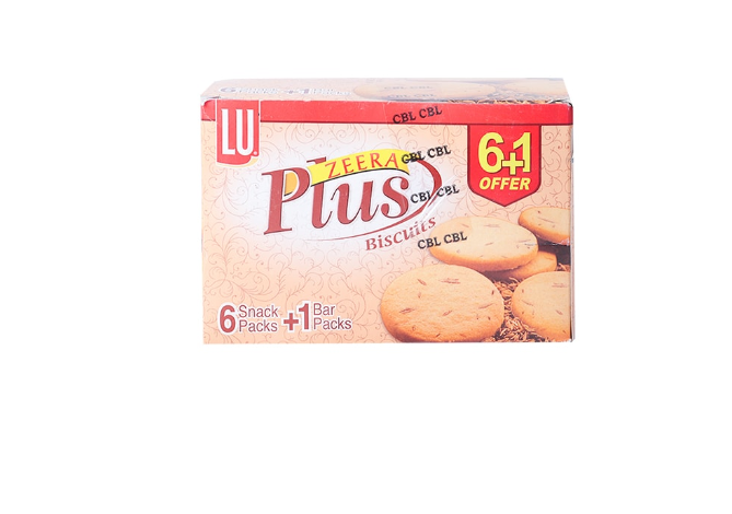 Lu zeera plus biscuits half roll box 6 pieces | Daraz.pk