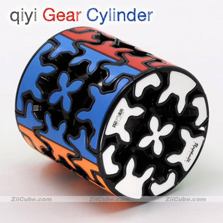 QIYI Gear cylinder Magic Cube - Sticker less- Super Smooth ...