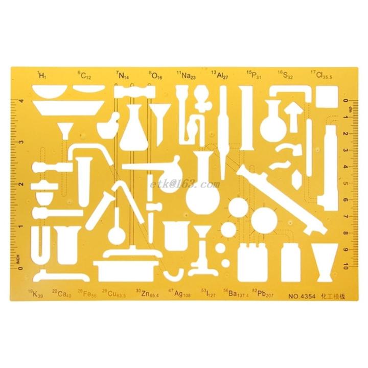 K Resin Flow Chart Symbol Drafting Template Ruler Stencil Measuring ...
