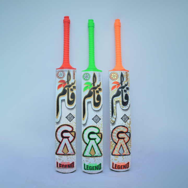 GA Legend Qasim Cricket Bat – Premium Coconut Wood Tape Ball / Tennis ...