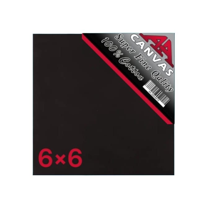 1 Piece of 6×6 inches Black Canvas For Painting Canvas Board | Daraz.pk